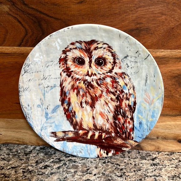 Pier 1 | Dining | Pier Owl Plates 9 Set Of 3 Fall Halloween Gothiccore ...
